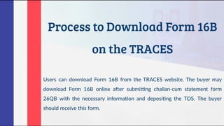 Generating a Form 16B Certificate with Gen TDS Software | PDF ...