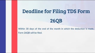 Generating a Form 16B Certificate with Gen TDS Software | PDF