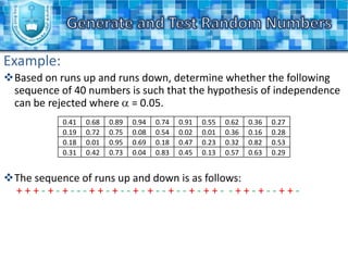 Generate and test random numbers | PPSX