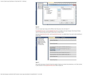 Generate a report using crystal reports in visual studio 2010 code project | PDF | Databases ...