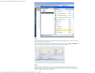 Generate a report using crystal reports in visual studio 2010 code project | PDF | Databases ...