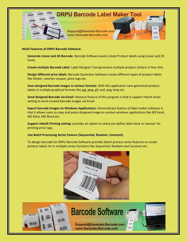 Generate Barcodes Label List Pdf