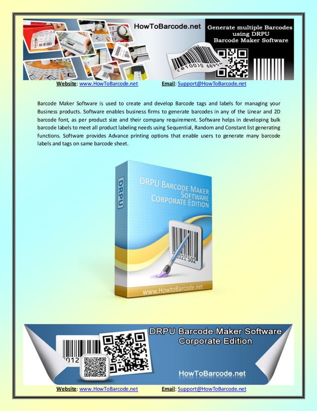 Generate multiple barcodes using advance printing options of drpu barcode maker software | PDF ...