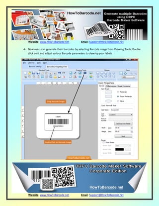 Generate multiple barcodes using advance printing options of drpu barcode maker software | PDF