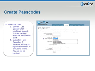 Generate passcodes | PPT