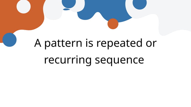 Generate Pattern_mathematic grade 10_week1 | PPTX | Science