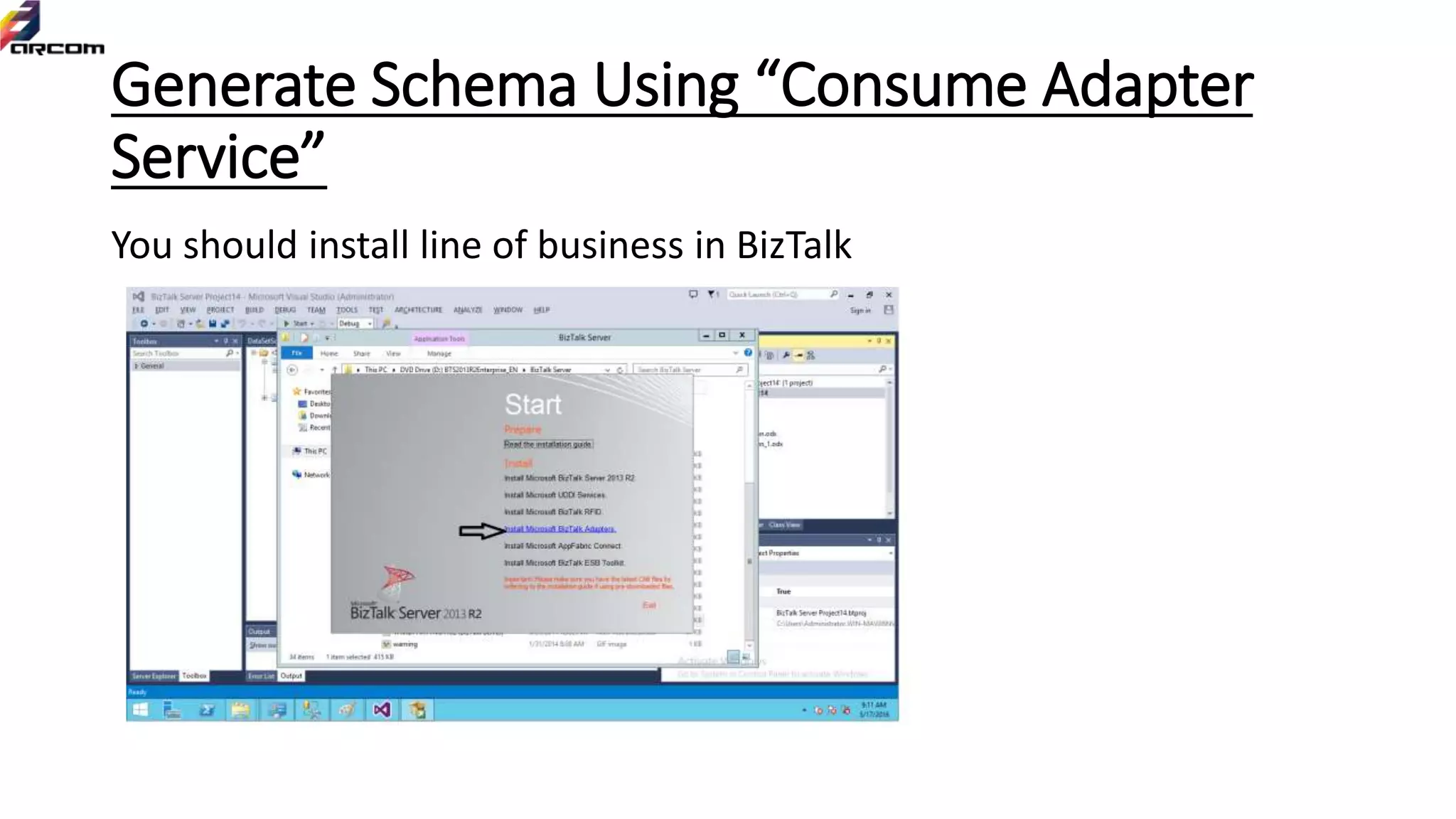 Generate Schema Using Wcf Sql Adapter Pptx Databases Computer Software And Applications