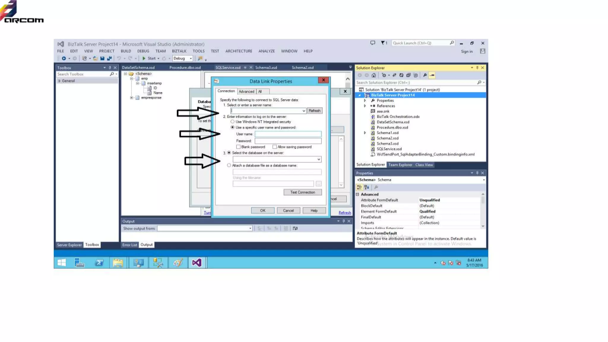 Generate Schema Using Wcf Sql Adapter Ppt