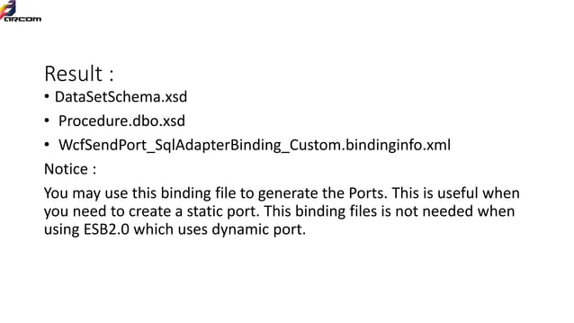 Generate Schema Using Wcf Sql Adapter Ppt