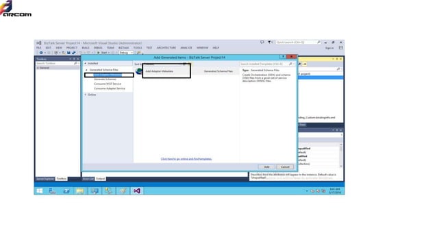 Generate schema using wcf sql adapter | PPT