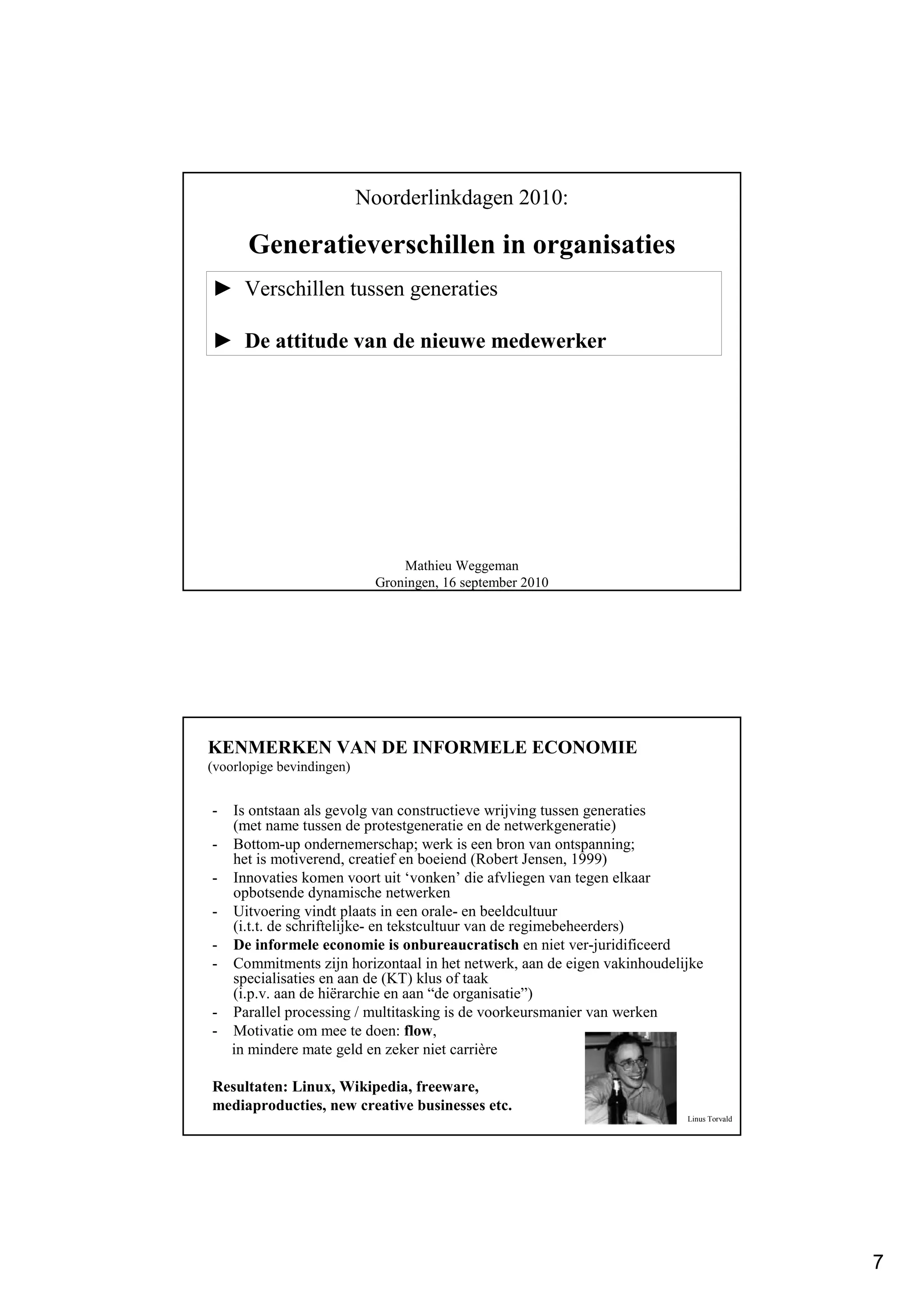 Generatieverschillen - Mathieu Weggeman | PDF