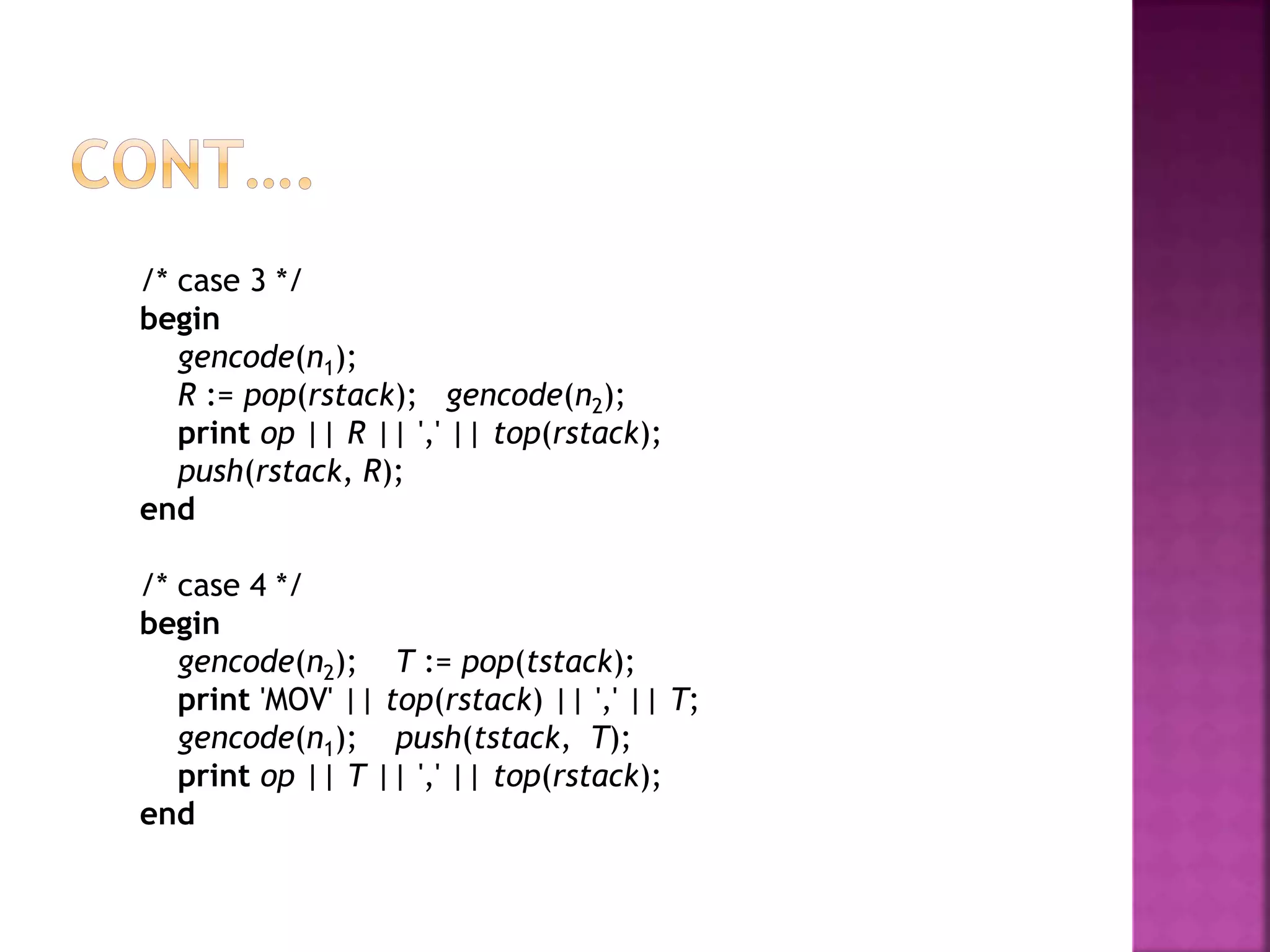 Generating code from dags | PPTX