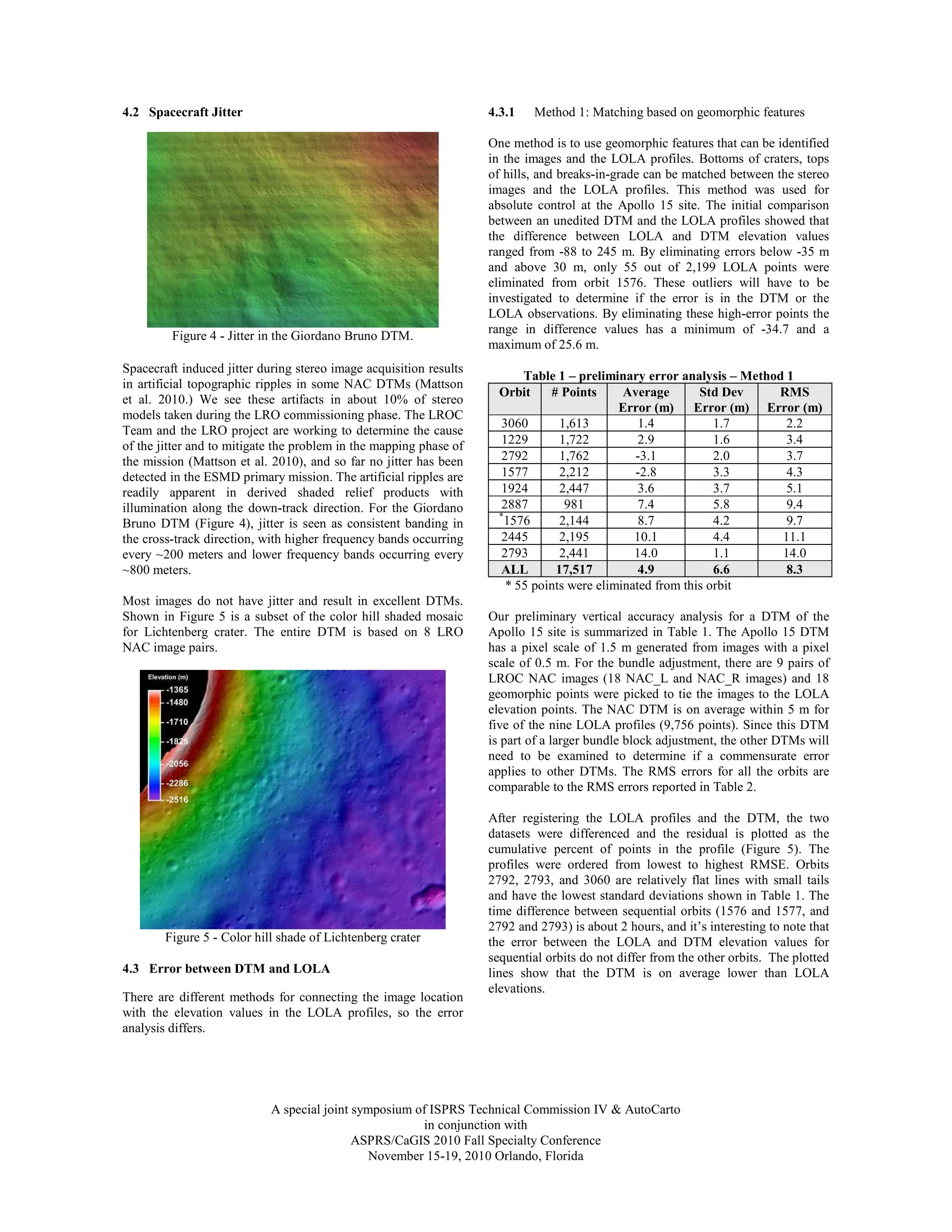 Generating digital terrain models using lroc nac images | PDF