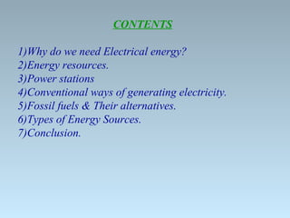 Generating electricity | PPT