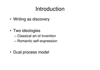 Generating Ideas In Writing | PDF