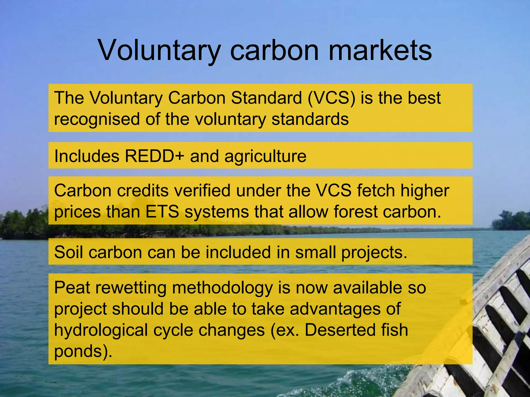 Generating income from mangroves through climate change mitigation | PPTX