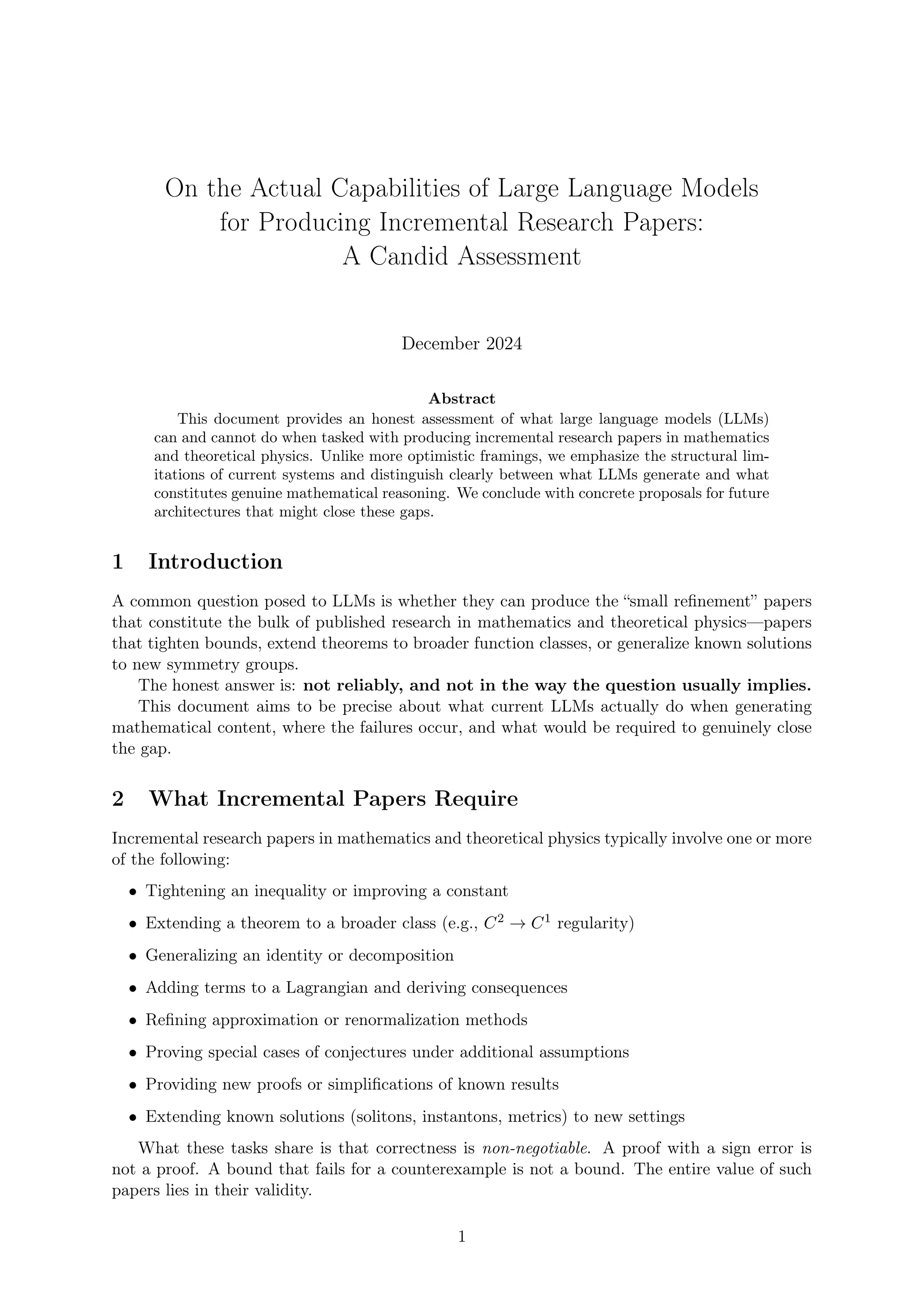 Generating Incremental Research Papers in Math and Theoretical Physics ...