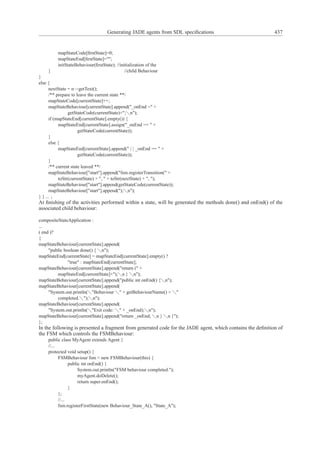 Generating JADE agents from SDL specifications | PDF
