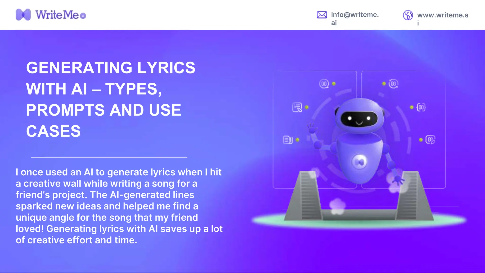 GENERATING LYRICS WITH AI – TYPES, PROMPTS AND USE CASES.pptx