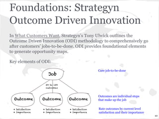 Generating opportunity maps with customer jobs to-be-done | PPT