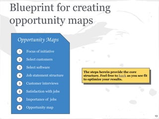 Generating opportunity maps with customer jobs to-be-done | PPT