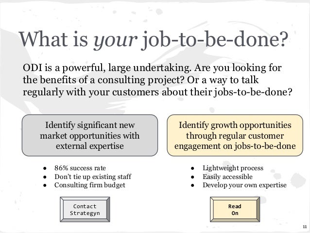Generating opportunity maps with customer jobs to-be-done