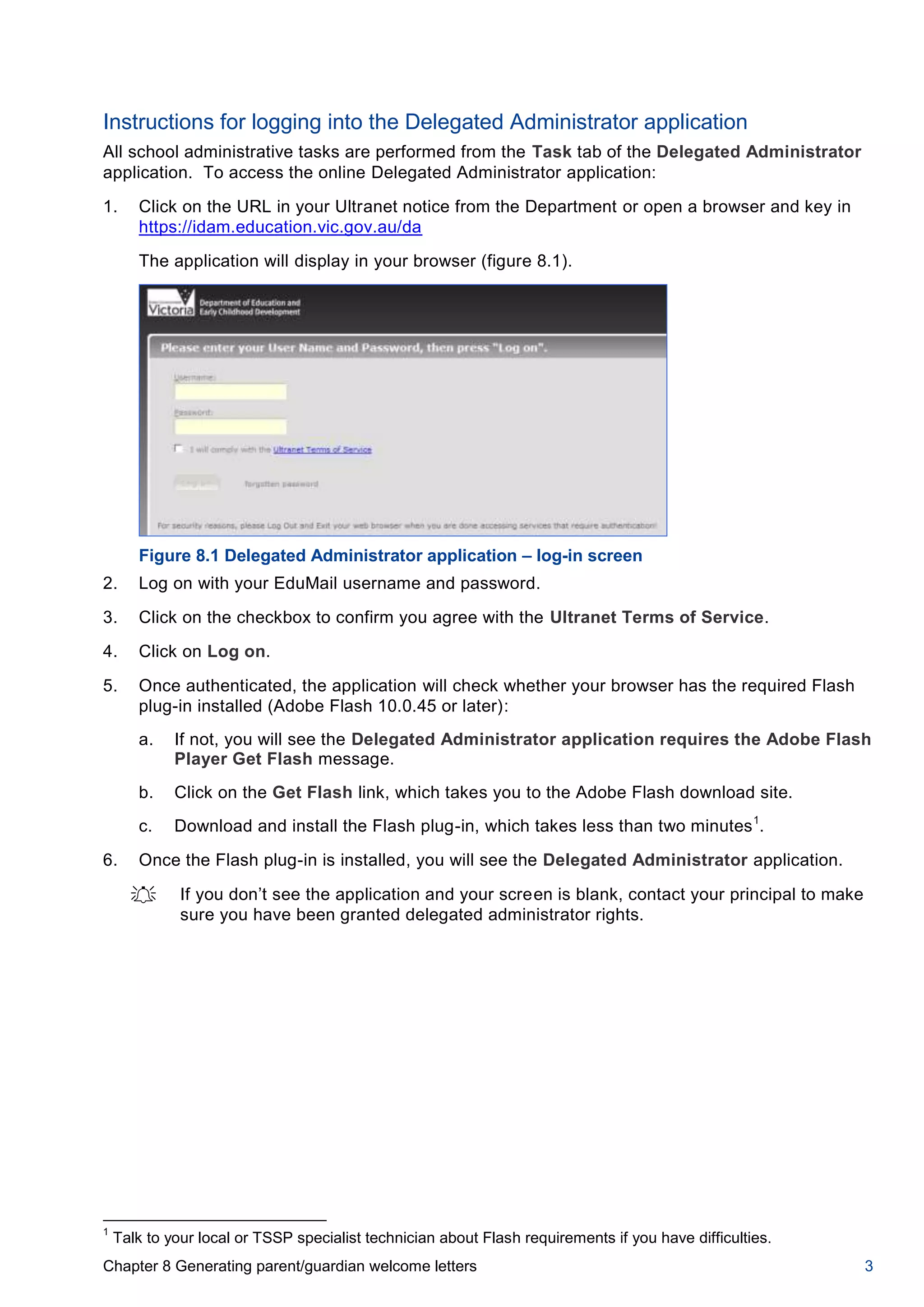 Generating parent guardian welcome letters | PDF