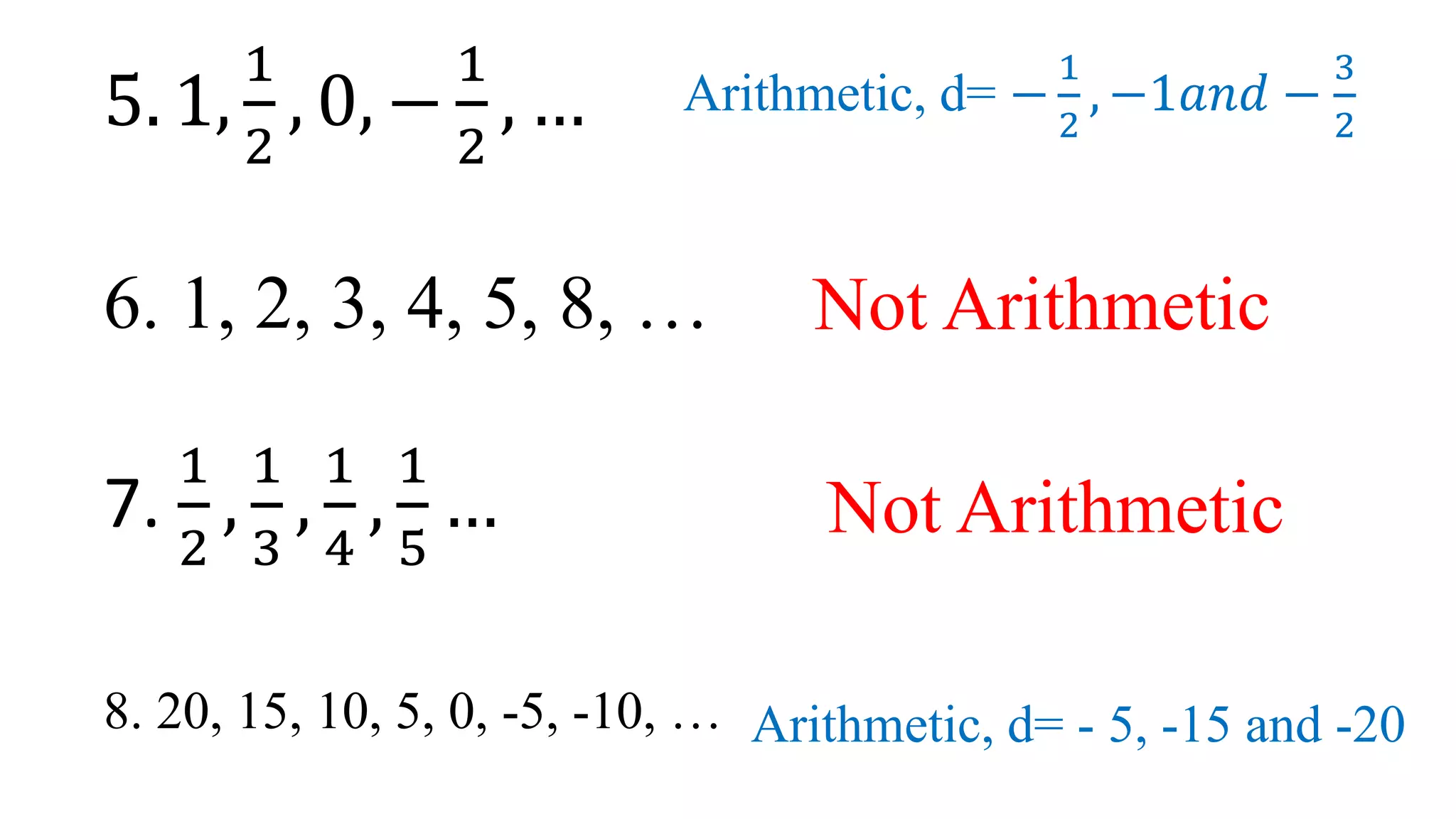 Generating Patterns And Arithmetic Sequencepptx