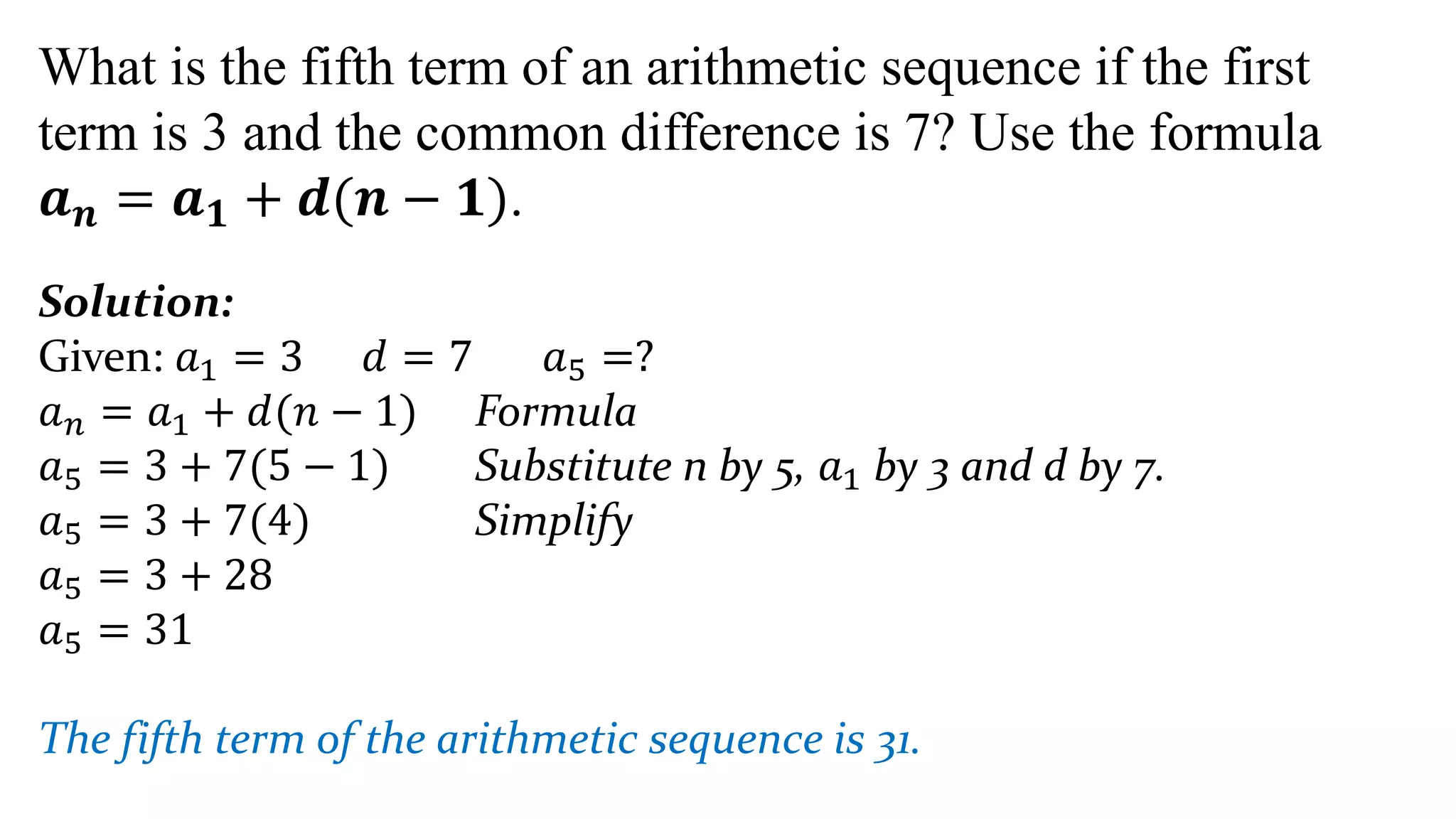 Generating Patterns And Arithmetic Sequencepptx