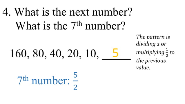 Generating Patterns And Arithmetic Sequencepptx
