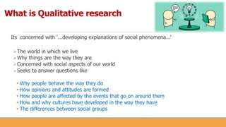 Generating Data in Qualitative Research | PPT