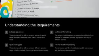 PowerPoint on Generating Random Quiz Files | PPTX