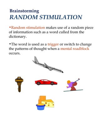 Generating solutions and brainstorming | PPT