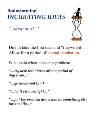 Generating solutions and brainstorming | PPT