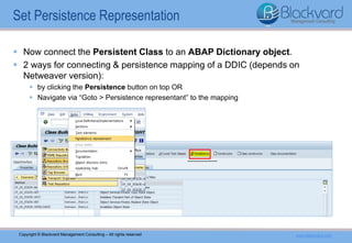SAP Persistence - Creating Source Code Automatically | PPTX