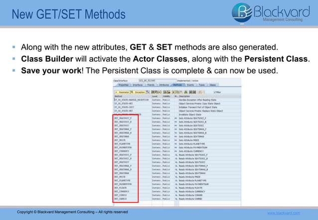 Sap Persistence Creating Source Code Automatically Ppt
