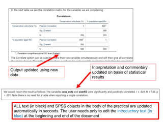 Generating SPSS training materials in StatJR | PPTX
