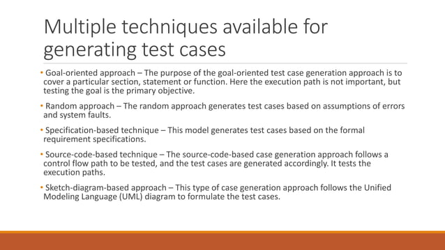 Generating Test Cases Pptx Databases Computer Software And Applications