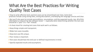 Generating Test Cases | PPTX