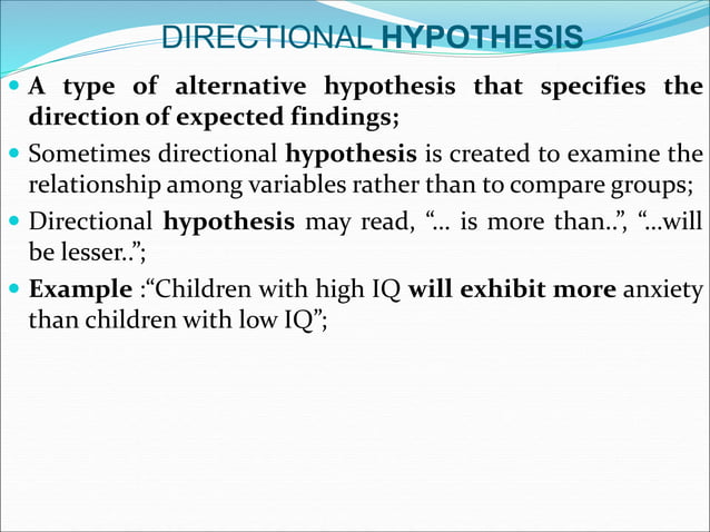 Generating the research hypothesis | PPT