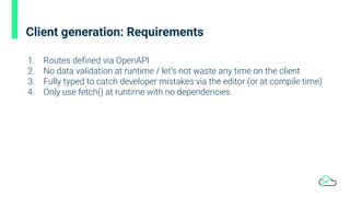 "Generating Types without climbing a tree", Matteo Collina | PDF | Web Development | Internet