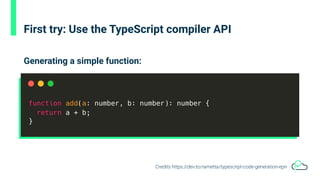 "Generating Types without climbing a tree", Matteo Collina | PDF | Web Development | Internet