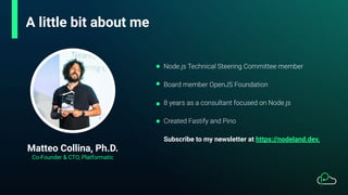 "Generating Types without climbing a tree", Matteo Collina | PDF | Web Development | Internet