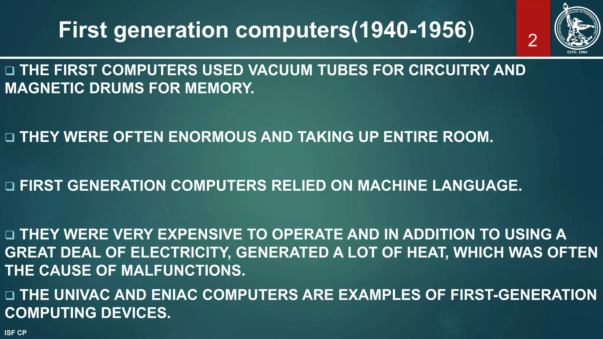 The Five Generations of Computers | PPT