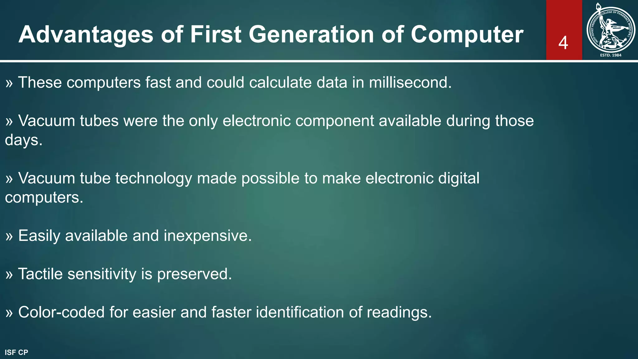 The Five Generations of Computers | PPT