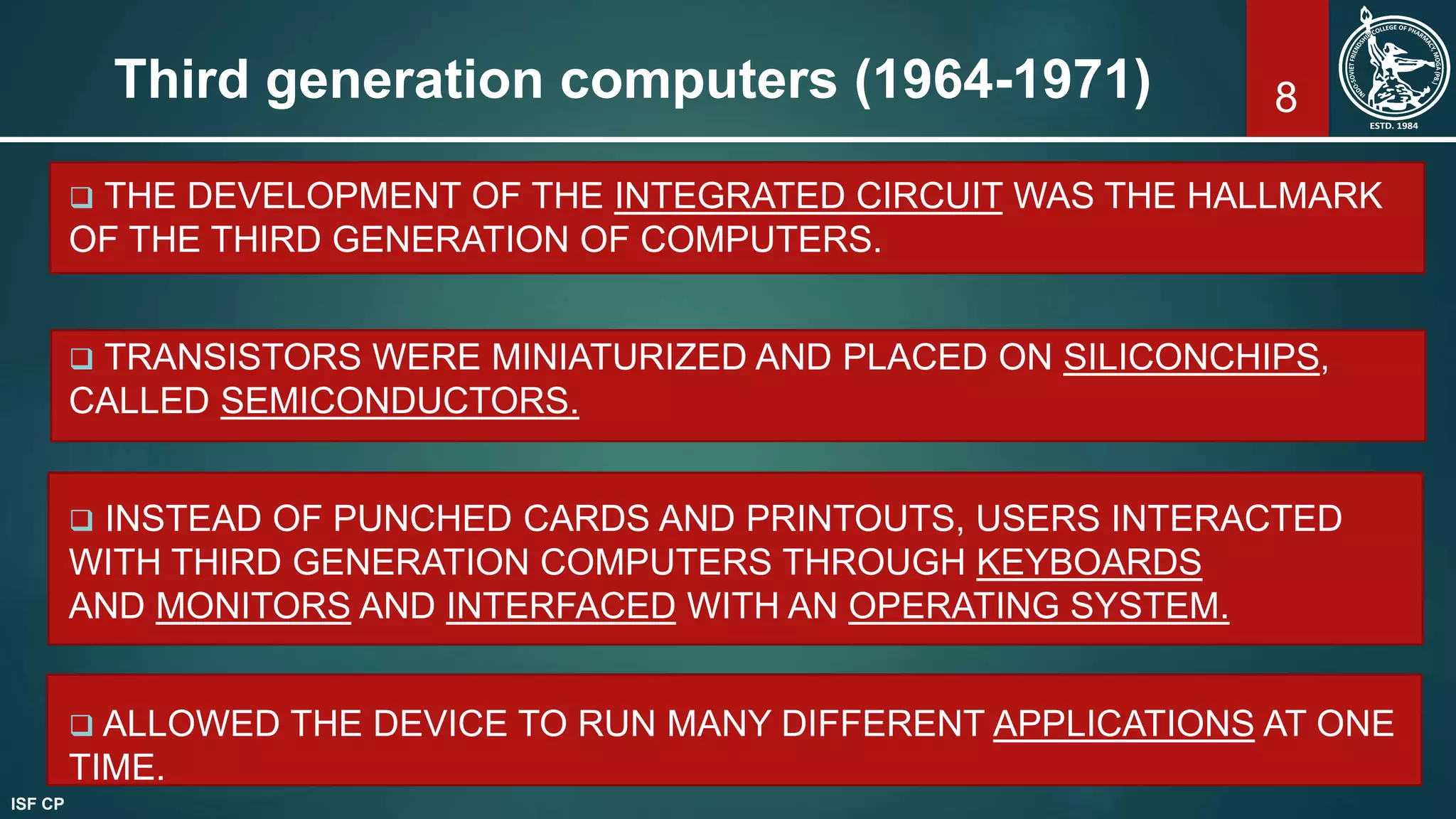 The Five Generations of Computers | PPT