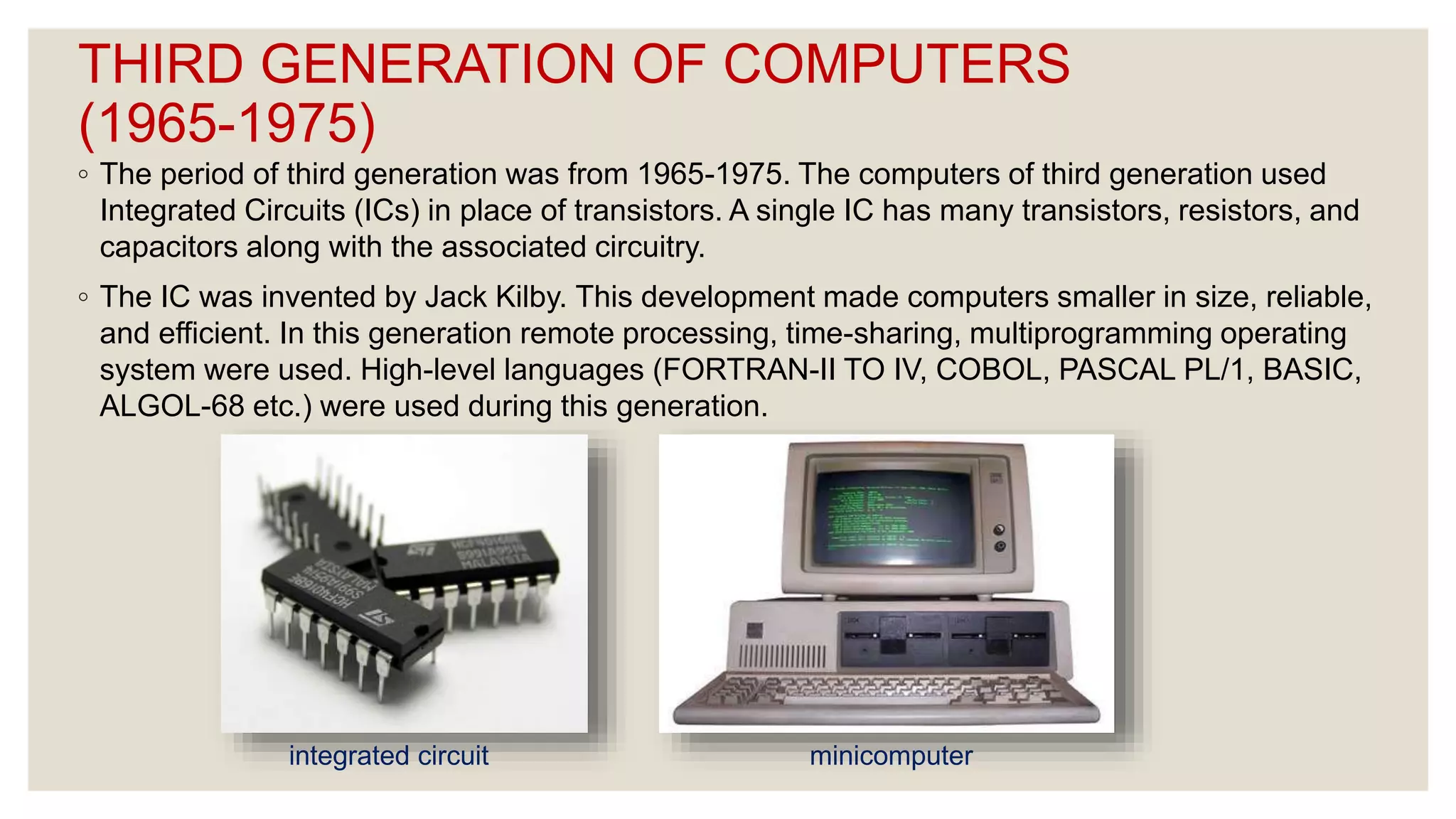 Generation Of Computers | PPTX