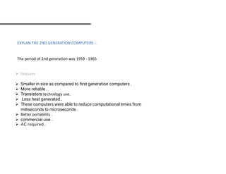 BCA, B. SC Fundamentals of computer generation.pdf | Desktops | Computing