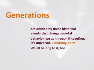 Generation culture-shift | PPT