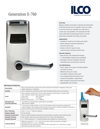 Generation e-760 | PDF